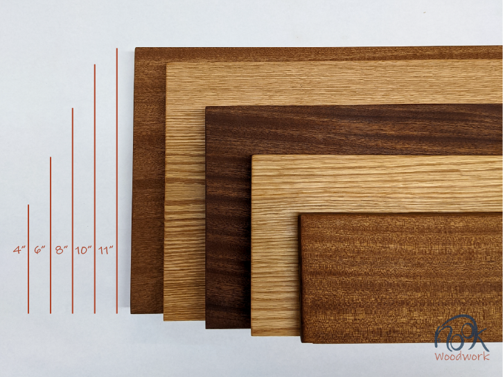 Long floating shelves in mahogany – NookWoodworking